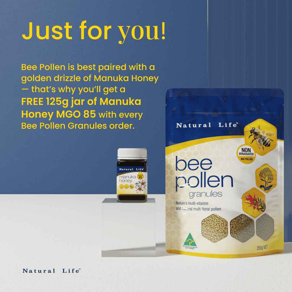 Shop our Western Australian Bee Pollen Granules. Receive a free jar of ...